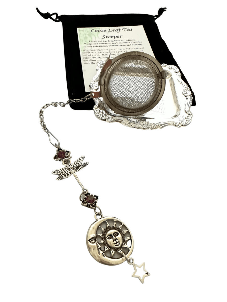 Dragonfly Sun and Moon Charmed Extra Fancy Tea Infuser – Kitchen Witch ...